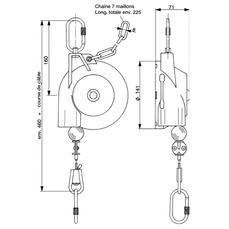 Equilibreur de charge KROMER gamme Remork 7228 - 6,5Kg